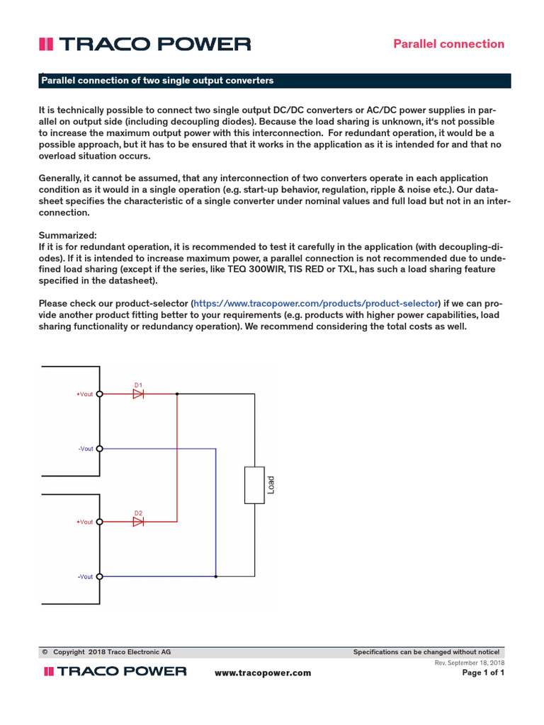 Parallel Connection | PDF