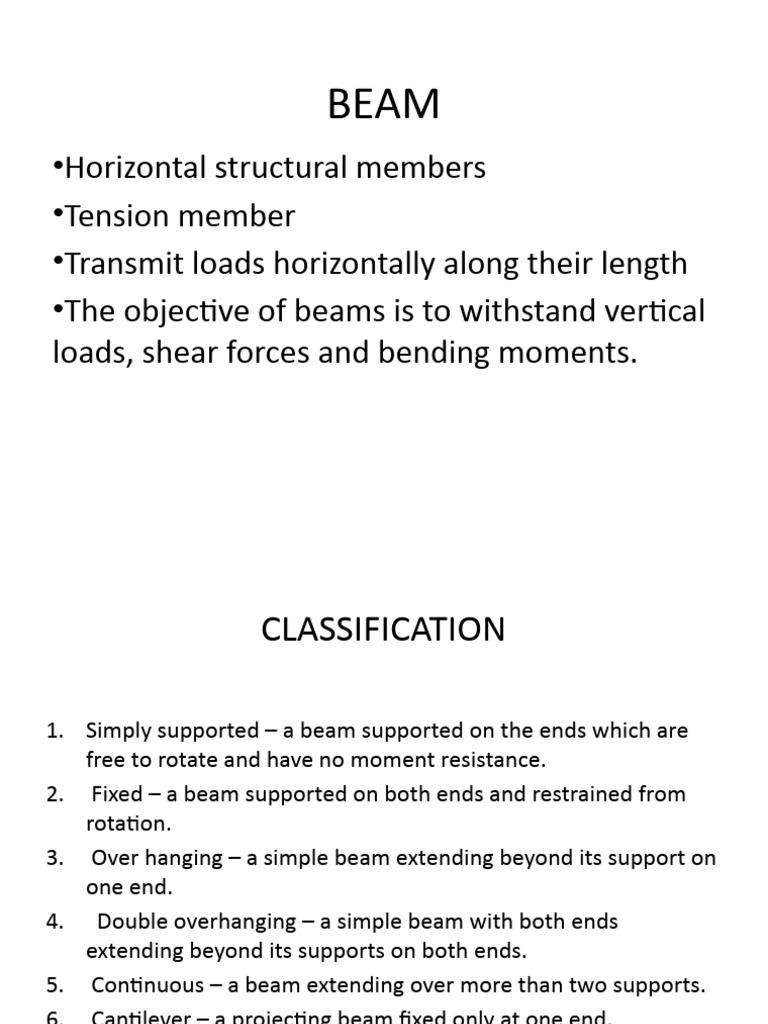 BEAM,Column,Lintel | PDF | Beam (Structure) | Force