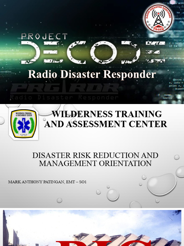 Radio Disaster Responder Course 1 | PDF