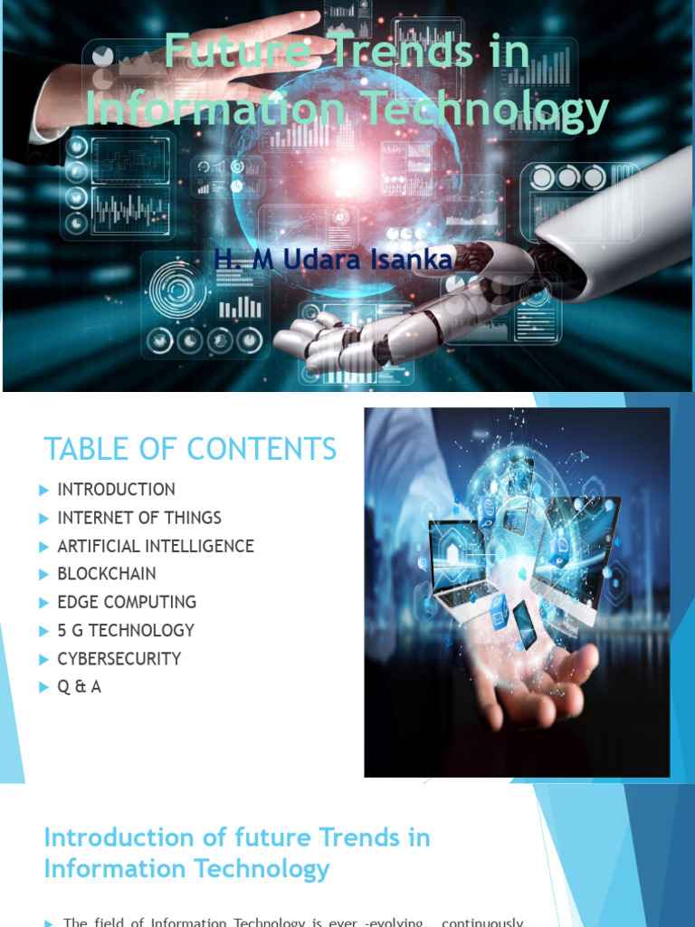Future Trends in Information Technology 2 | PDF | Internet Of Things ...