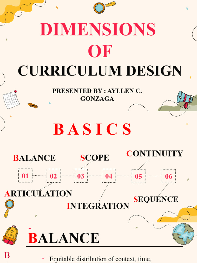 Dimensions of Curriculum Designs | PDF | Curriculum | Learning