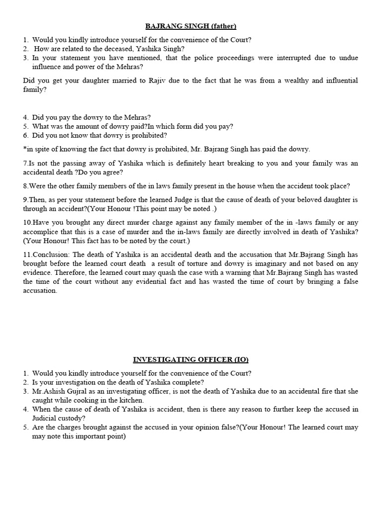 Questionnaire - Defense | PDF