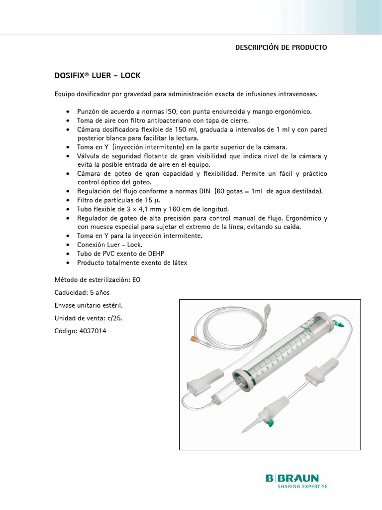 Dosifix BBraun | PDF | Hogar, jardinería y bricolaje | Ciencia y ...