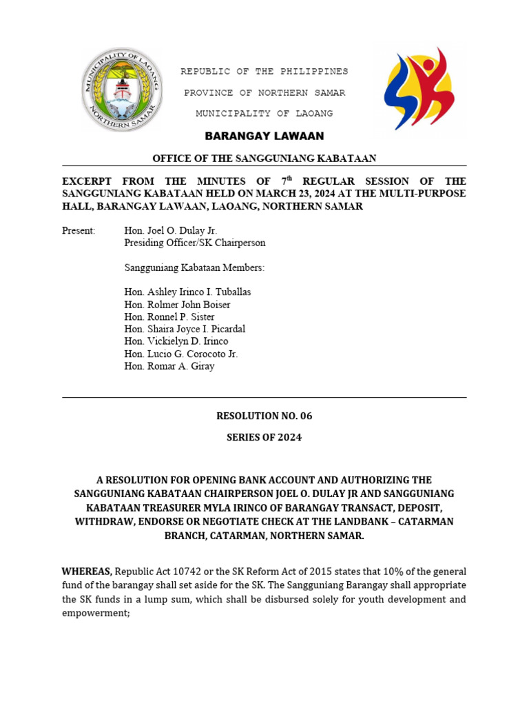 Reso 6 Open Account | PDF | Banking | Financial Services