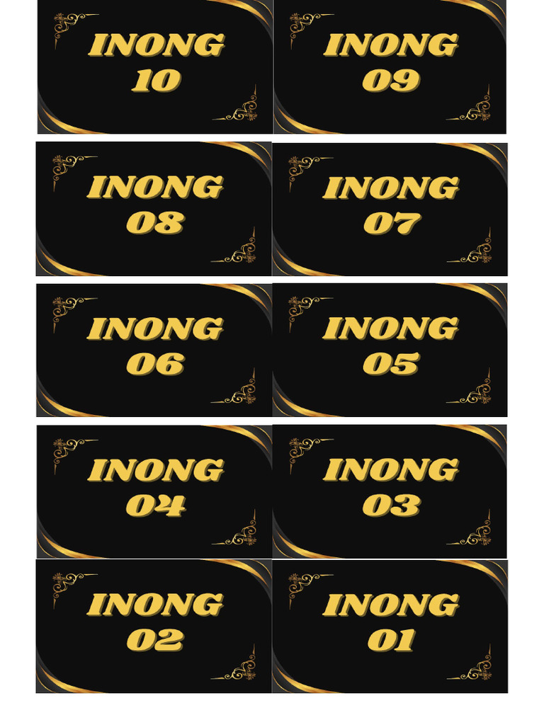 Name Tag | PDF