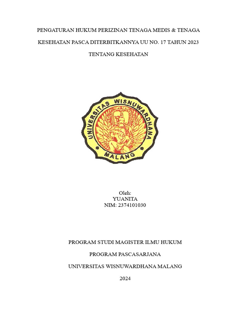 Yuanita - Uas Hukum Perdata | PDF | Ilmu Sosial | Pengembangan Diri