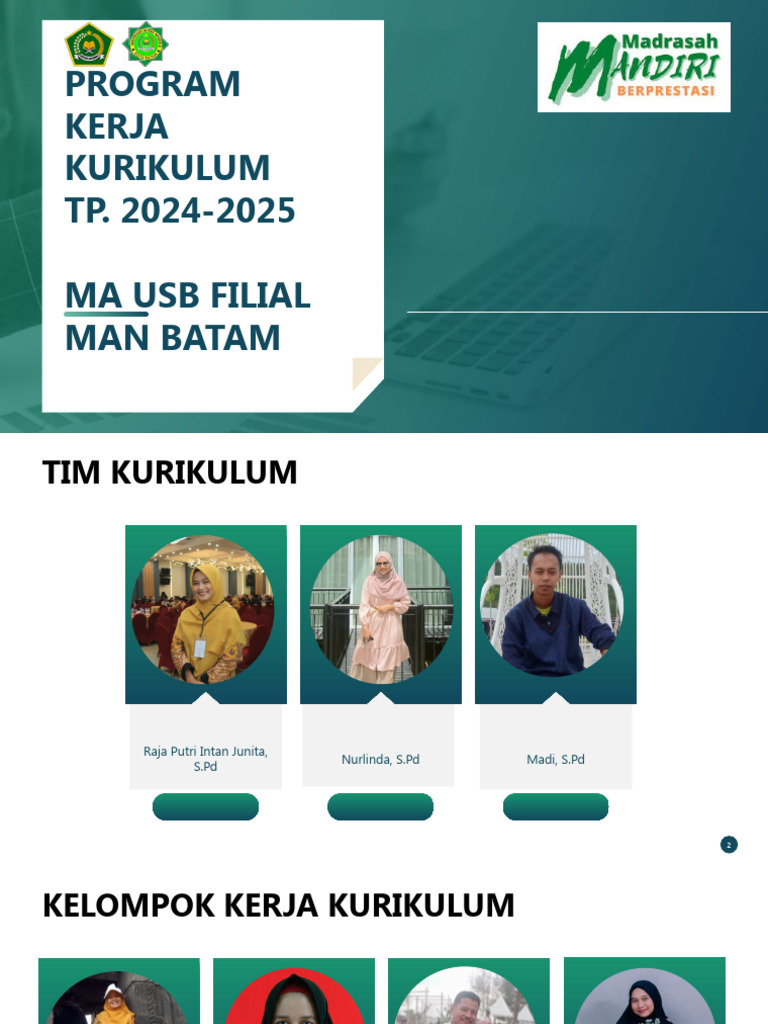Program Kerja Kurikulum 2024 2025 | PDF