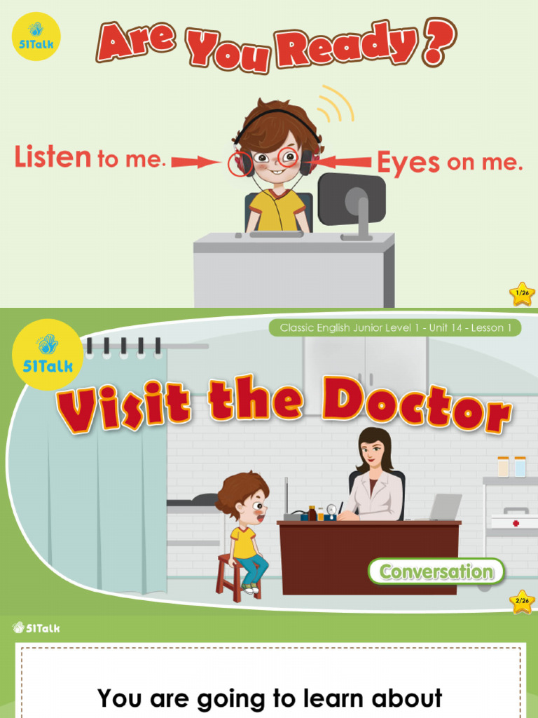 Level 1 - Unit 14 - Lesson 1 - Visit The Doctor | PDF