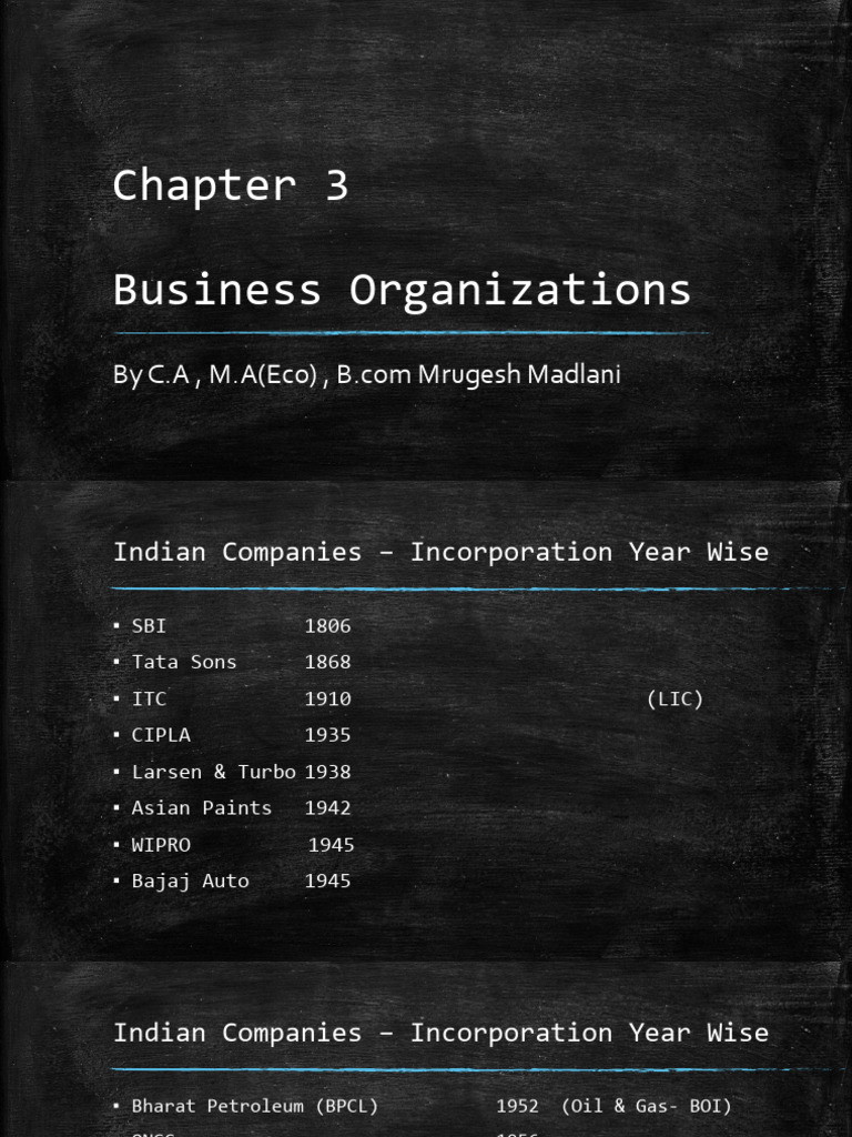 Chapter 3 Business Organizations | PDF | Ibm | Apple Inc.