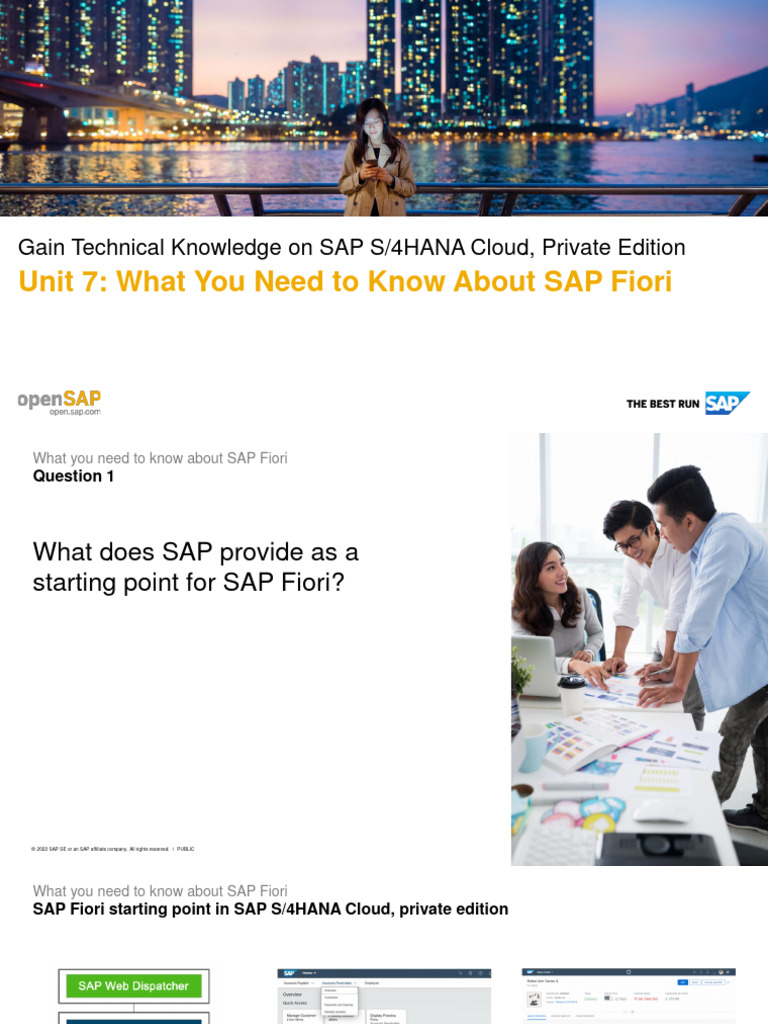 openSAP S4cpe1 Unit 07 FIORI Presentation | PDF | Use Case | Mobile App openSAP S4cpe1 Unit 07 FIORI Presentation | PDF | Use Case | Mobile App