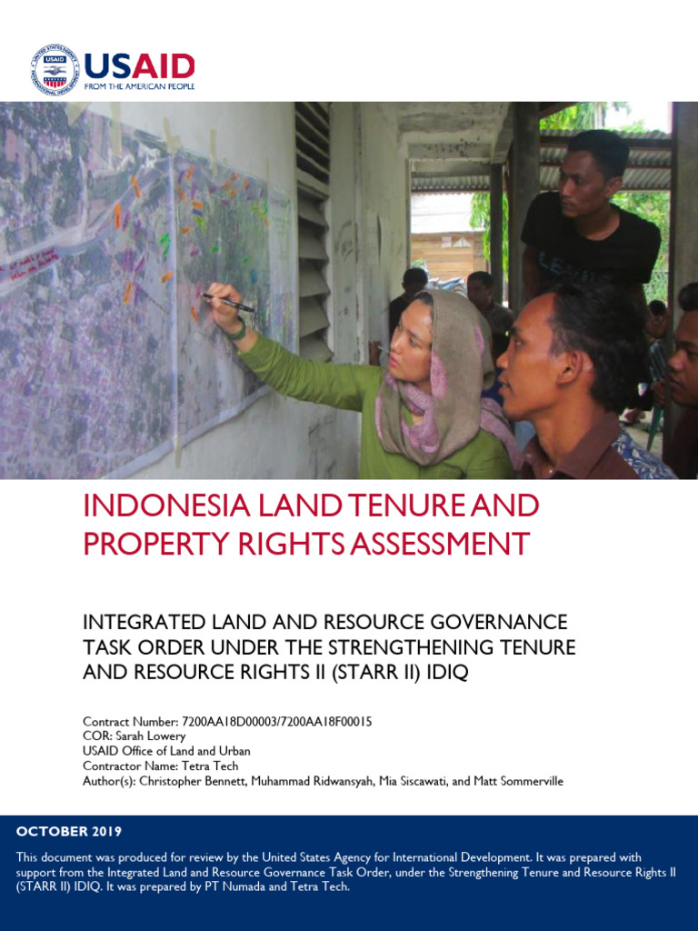 Indonesia-Land-Tenure-and-Property-Rights-Assessment | PDF | Governance ...