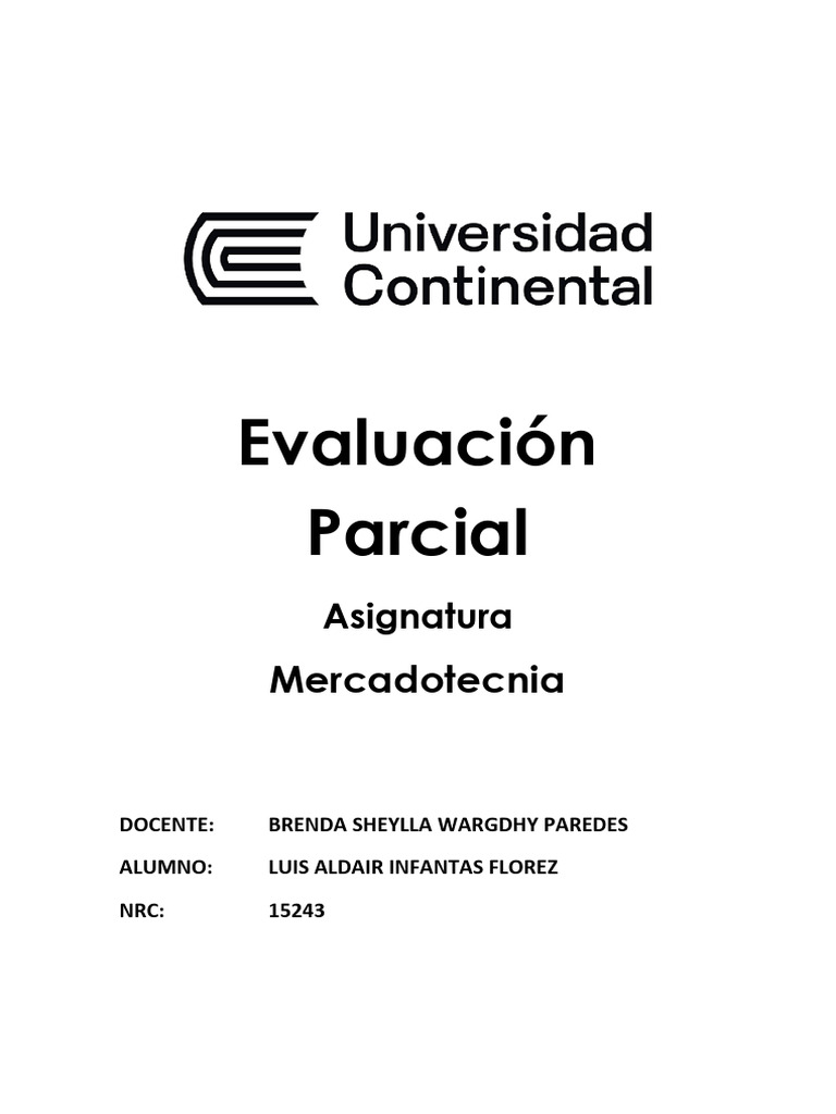 Evalucion Parcial Pa 2 Mecadotecnia Infantas Florez Luis Aldair | PDF ... Evalucion Parcial Pa 2 Mecadotecnia Infantas Florez Luis Aldair | PDF ...