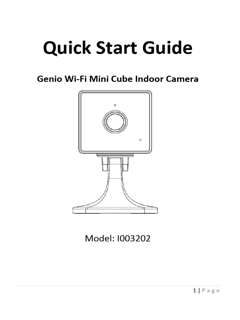 I003202 Mini Cube Camera User Manual FINAL 25jun20 | PDF | Camera | Wi Fi