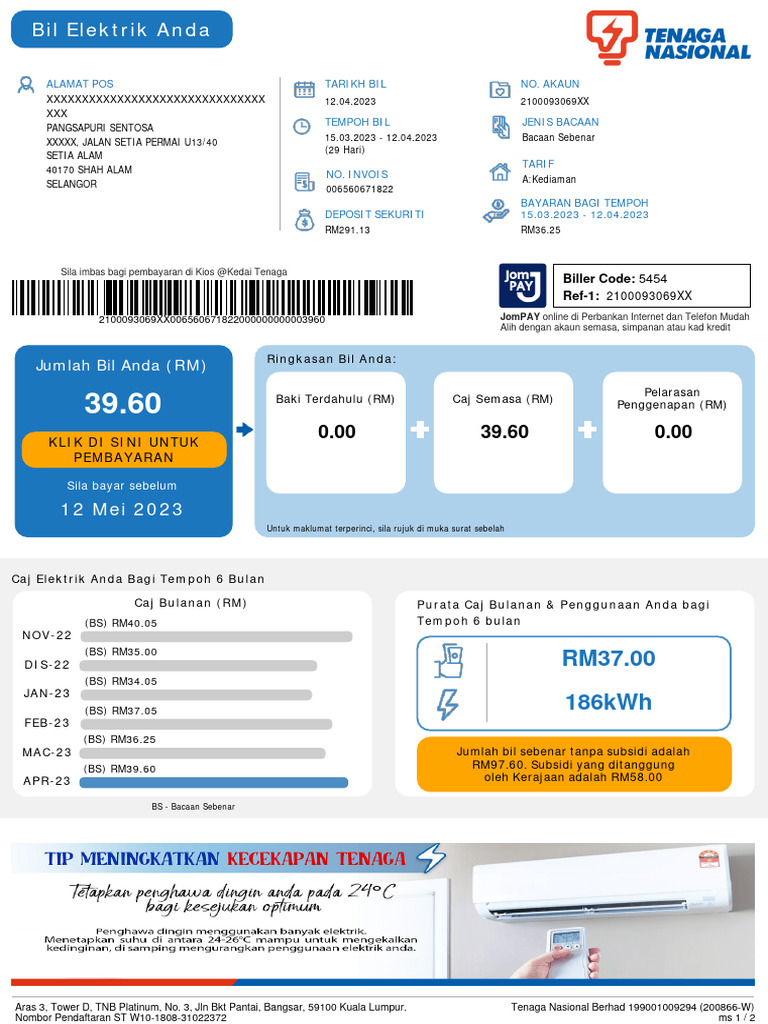 Electric Bill Apr 2023 | PDF