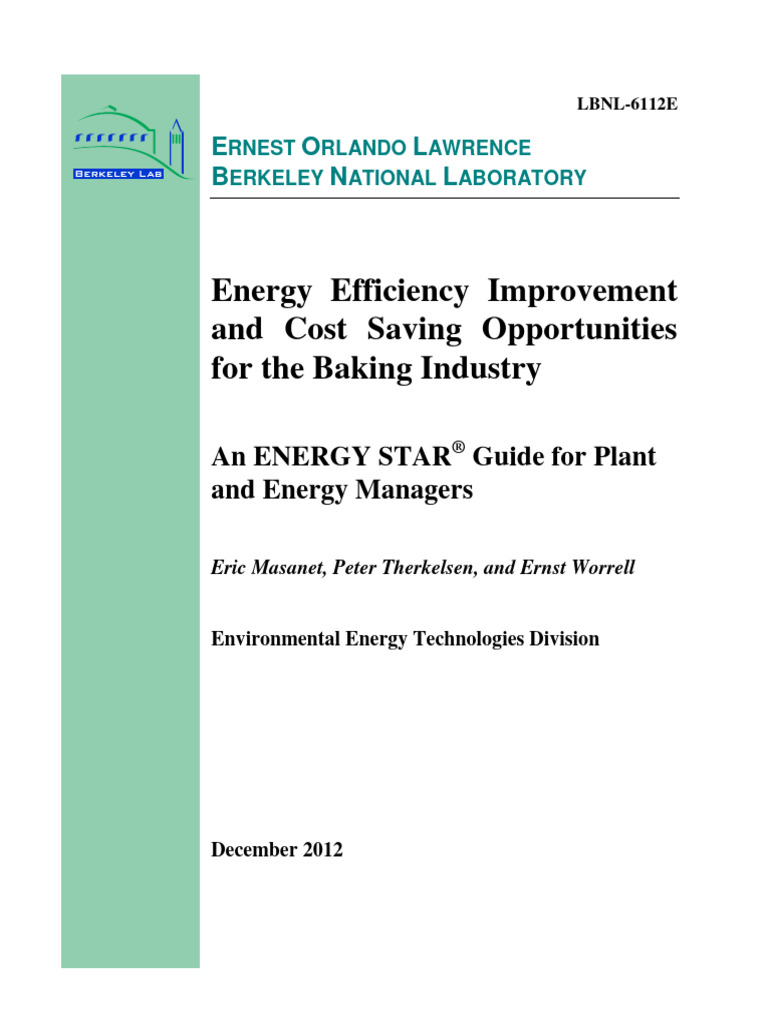 Baking Guide | PDF | Efficient Energy Use | Energy Management