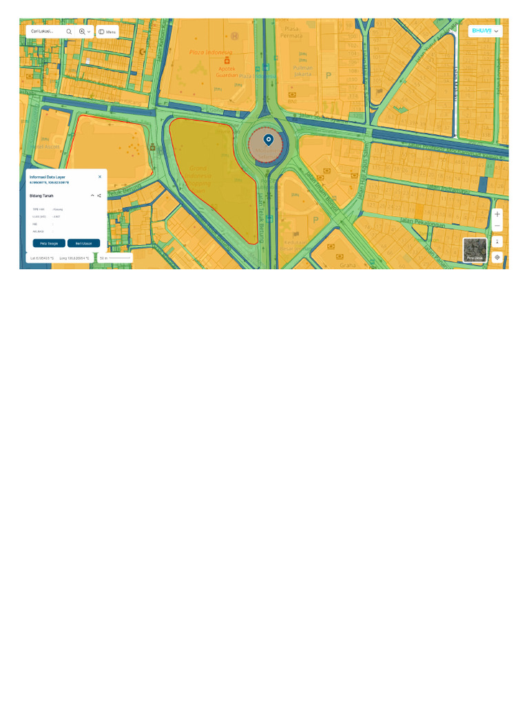 Bhumi Peta Luas Bundaran Indonesia | PDF