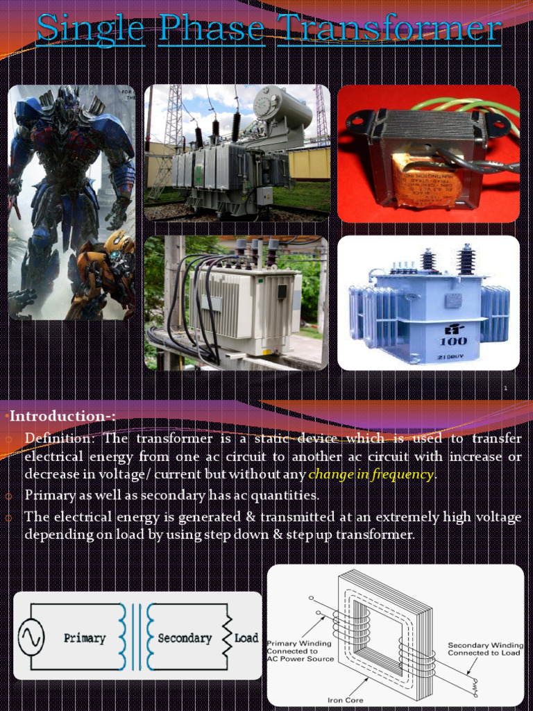 Single Phase Transformer | PDF | Transformer | Alternating Current