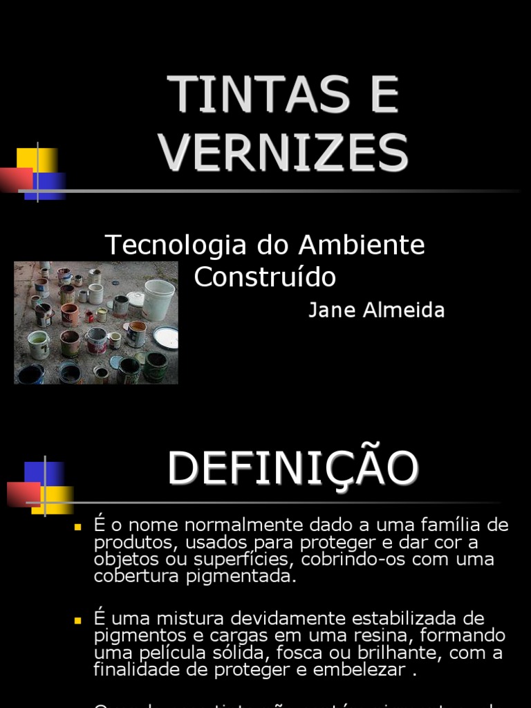 1-Tintas e Vernizes | PDF | Pigmento | Tinta