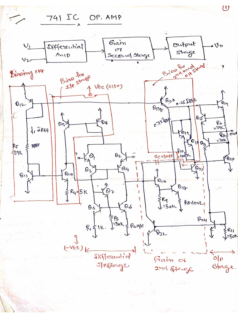 Unit-1-DC Analysis of IC 741-1 | PDF
