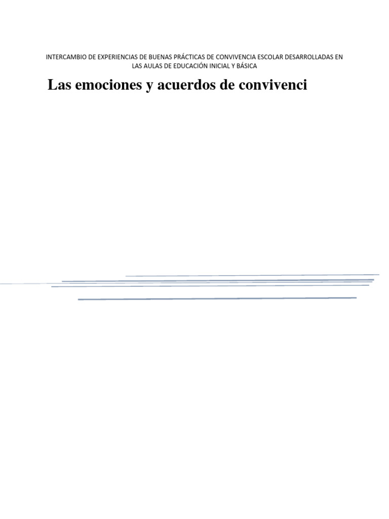 Intercambio de Experiencias de Buenas Prácticas de Convivencia Escolar ...