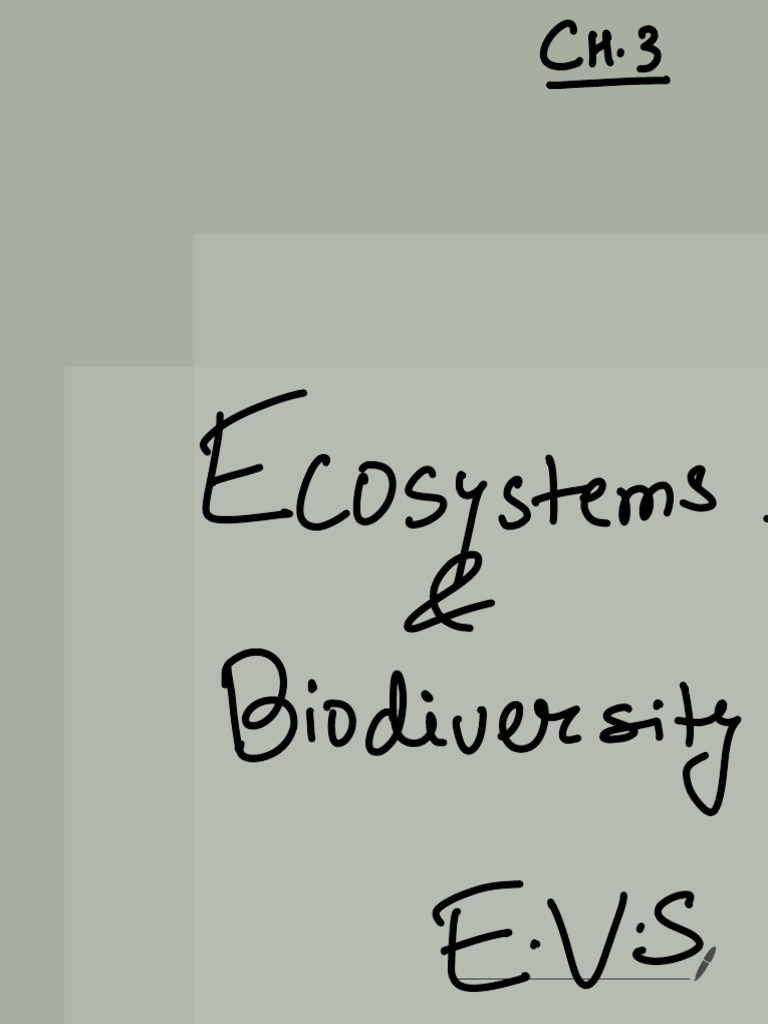 Chapter 3 Ecosystem and Biodiversity | PDF | Ecosystem | Food Web