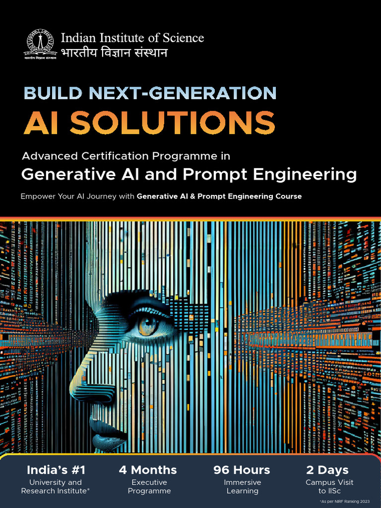 Advanced Certification Programme in Generative Ai and Prompt Engineering | PDF | Artificial ...