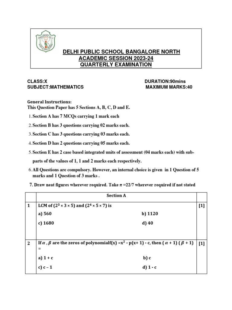 Quarterly QP | PDF | Speed | Equations
