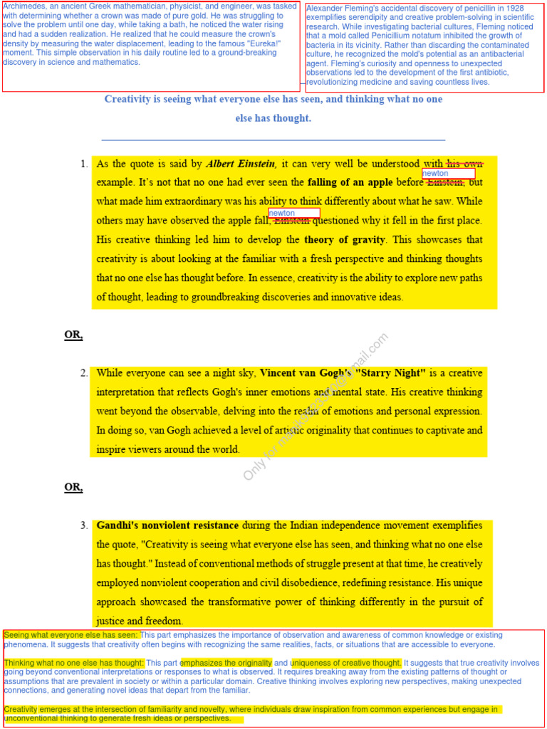 Creativity Is Seeing What Everyone Else Has Seen, and Thinking What No One Else Has Thought ...