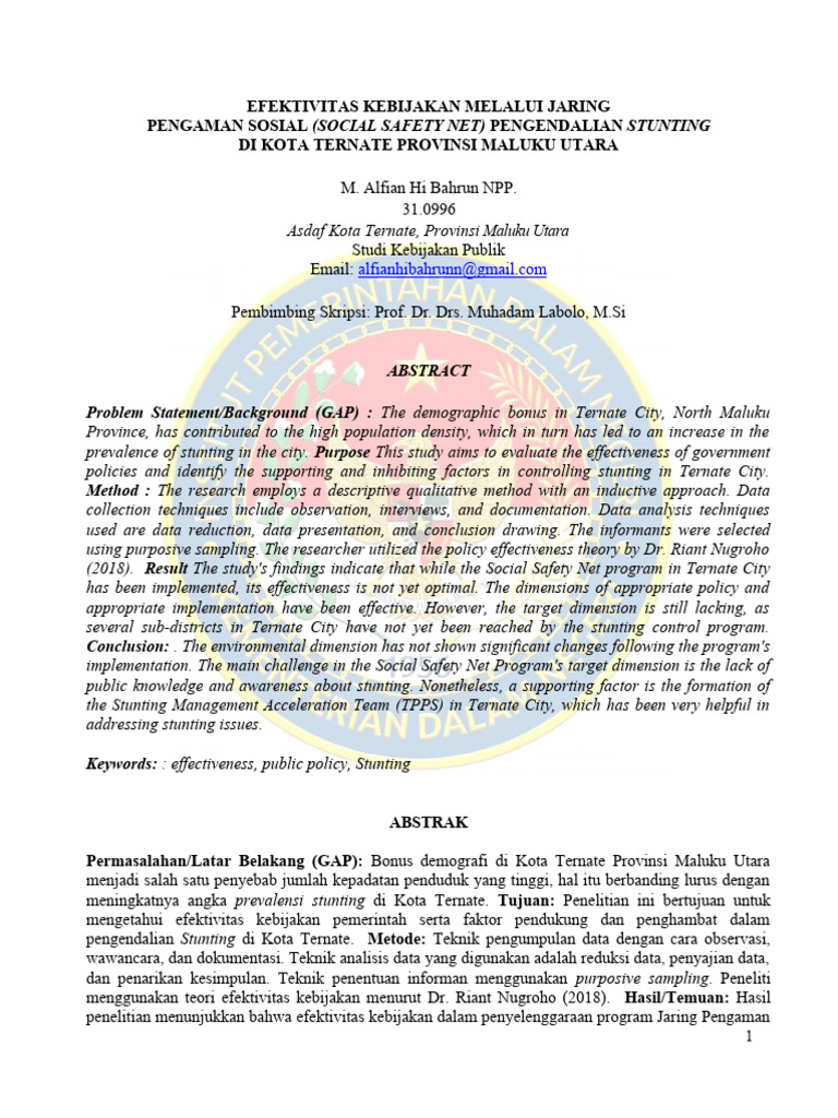 Muhammad Alfian Bahrun | PDF