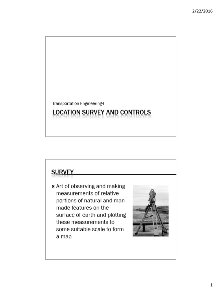 3 Location Survey and Controls | PDF | Surveying | Earth Sciences