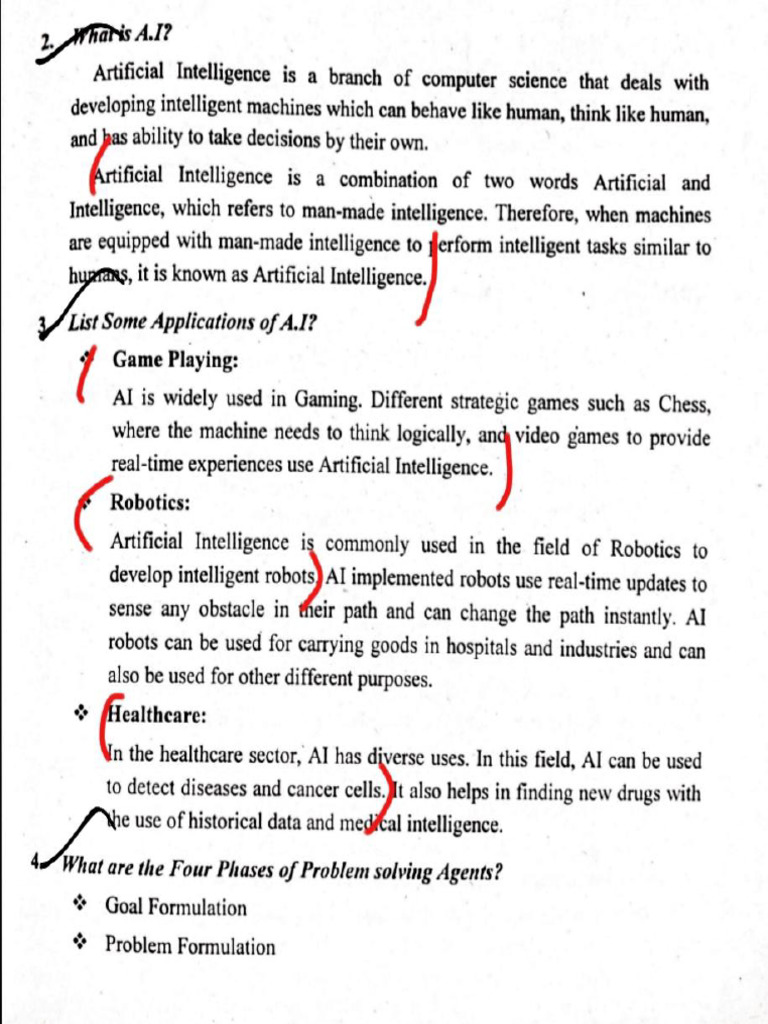 AIML(IMPORTANT 2-MARK) | PDF