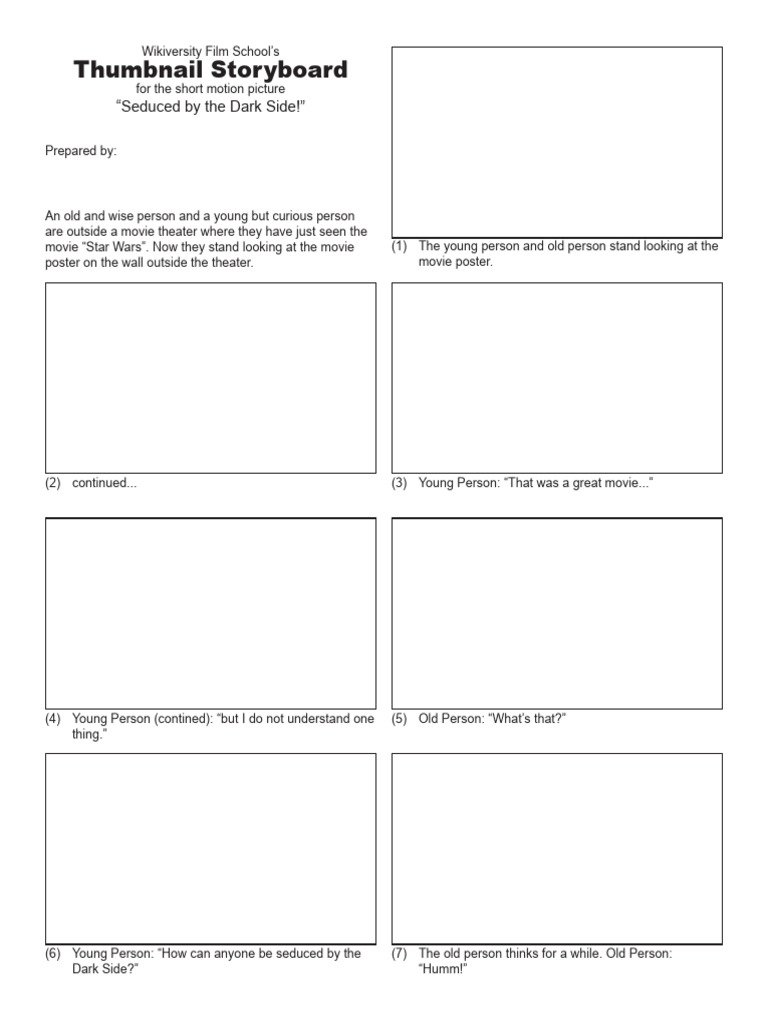 Storyboard Sheet | PDF