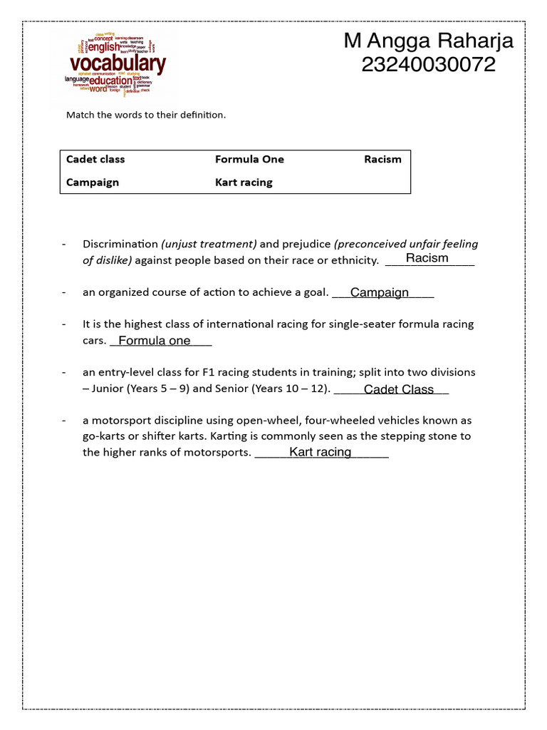 Reading Comprehension Practice A2-B1 (Student Worksheet) - M Angga ...