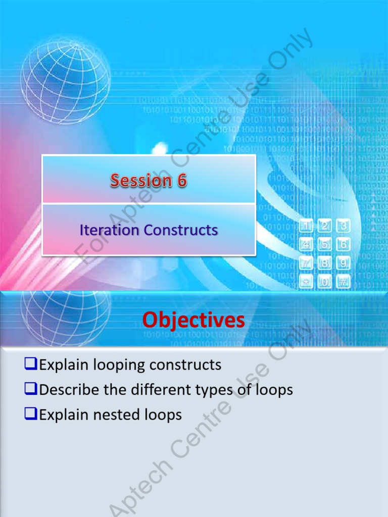 Session 6_Prog Pract Tech | PDF | Control Flow | Iteration
