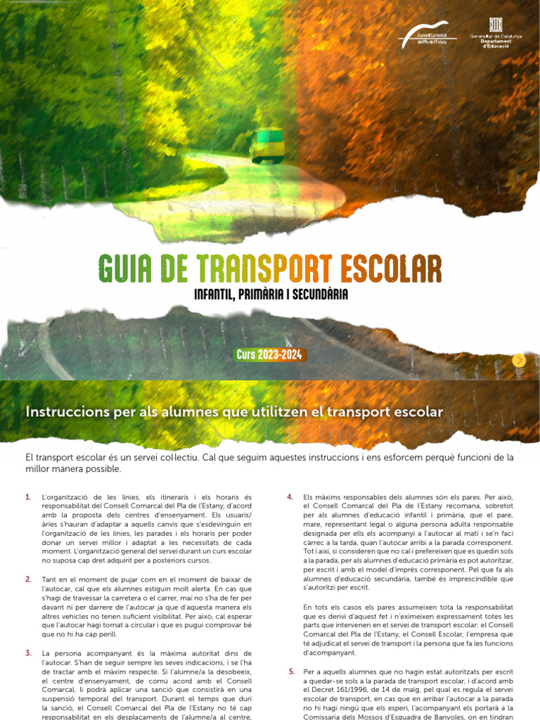 Guia - TRANSPORT - 2023-2024-1 | PDF