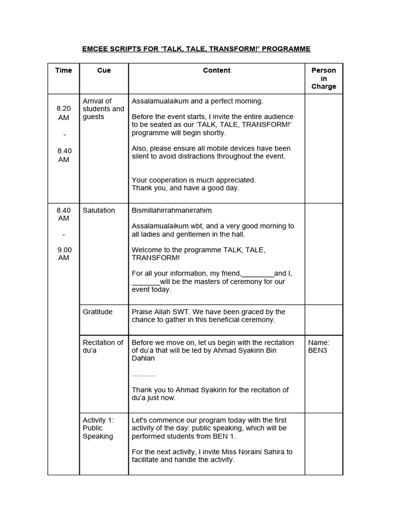 Emcee Script EMP at PAT | PDF | Semitic Words And Phrases