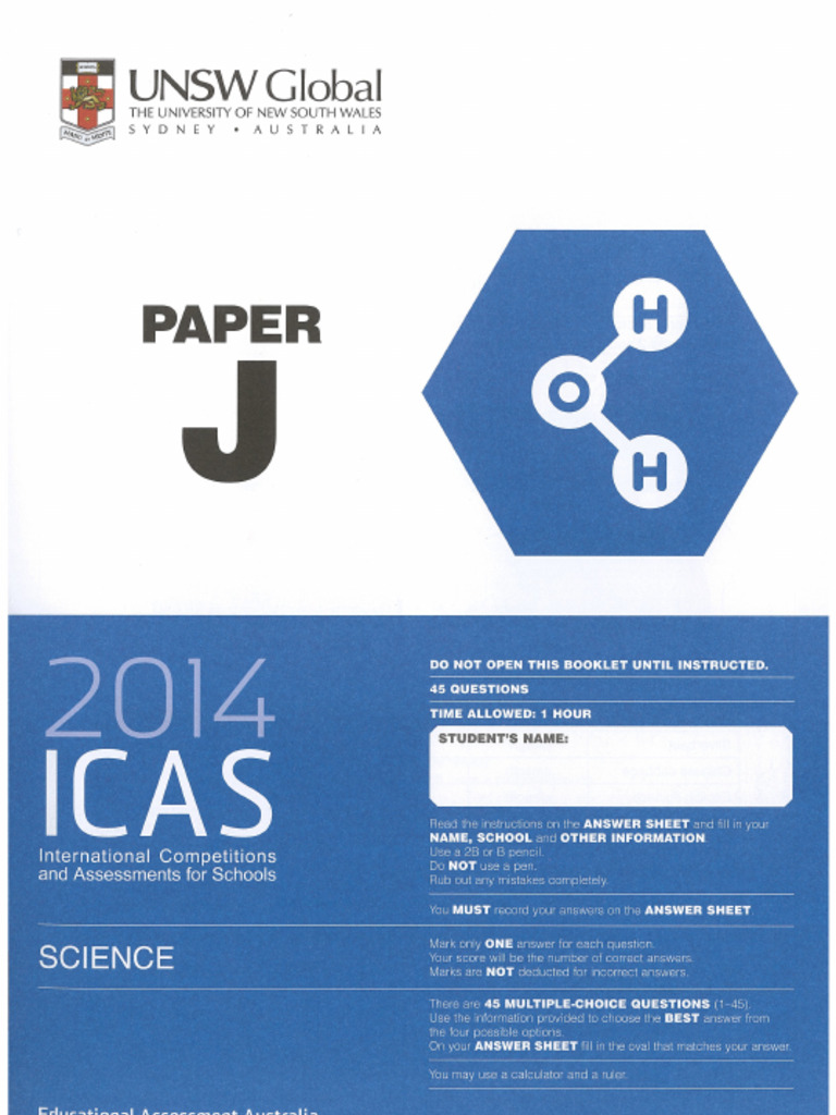 2014 ICAS Science Paper J | PDF