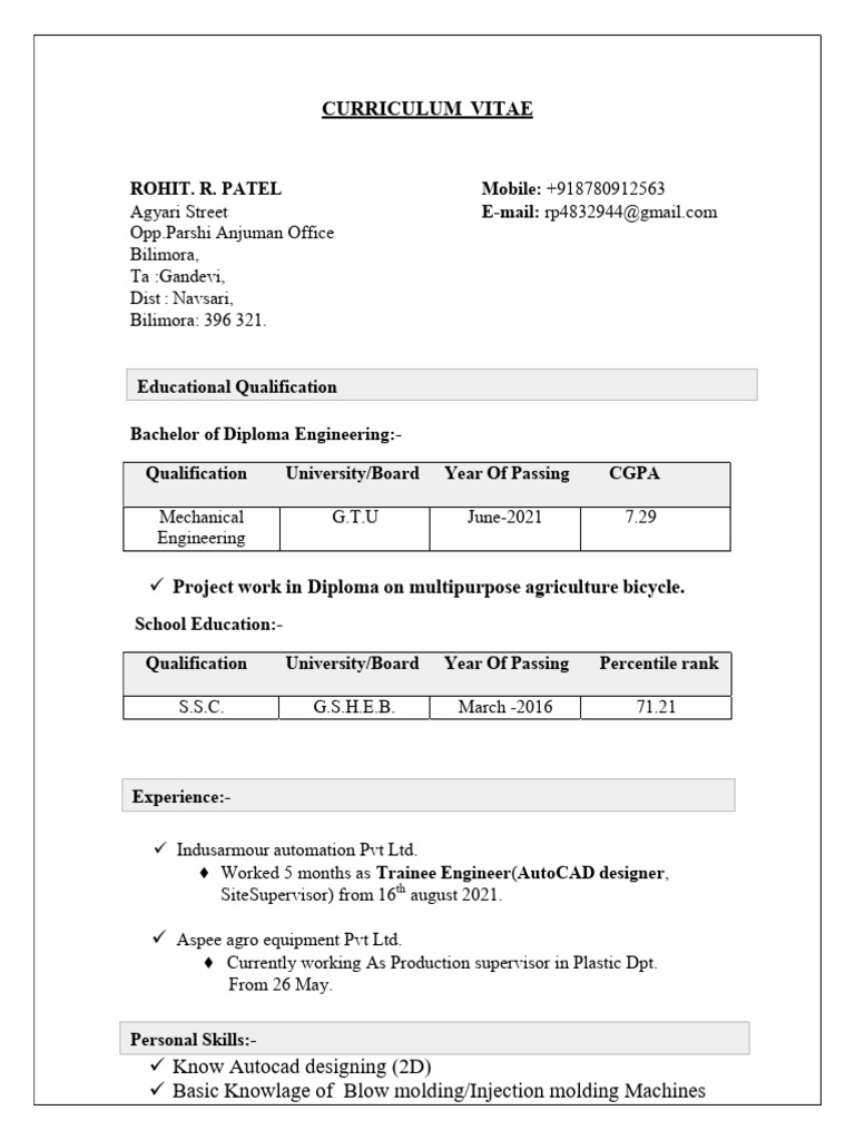 Rohit CV 29june2022 Updated | PDF | Art