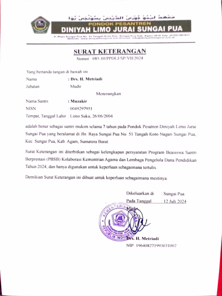 Surat Bukti Mukim | PDF