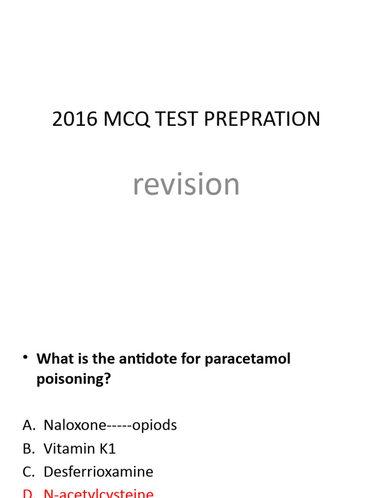 2016 MCQ Test Prepration | PDF | Asthma | Medicine