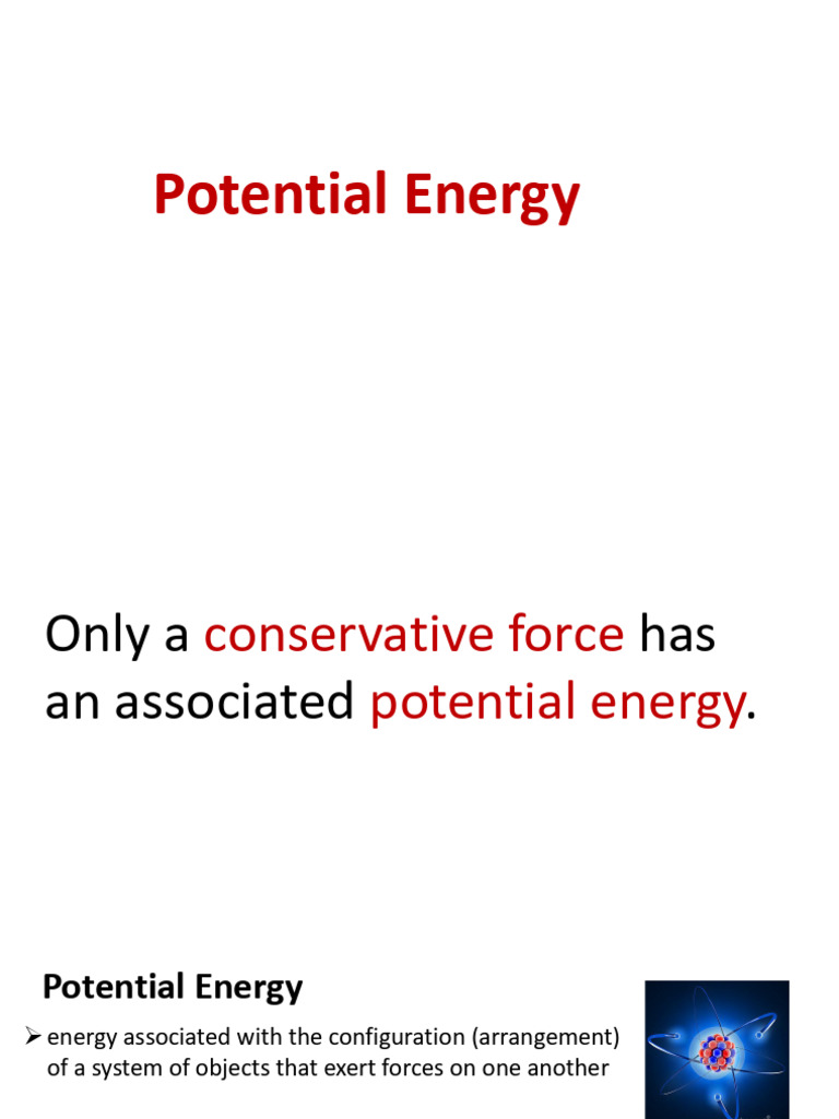 4 Conservation of Energy | PDF | Force | Potential Energy