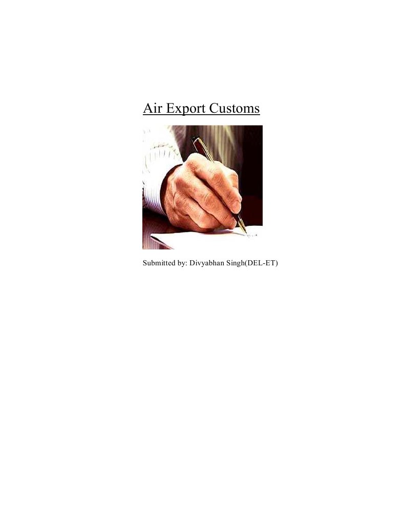Air Export Customs | PDF