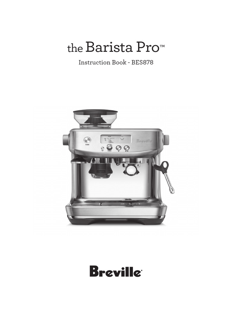 Breville - Barista Pro Coffee Machine | PDF | Coffee