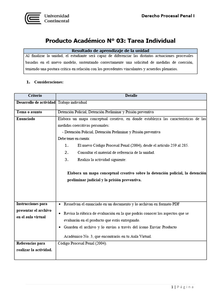PA3 actualizado | PDF | Detención (encarcelamiento) | Prisión