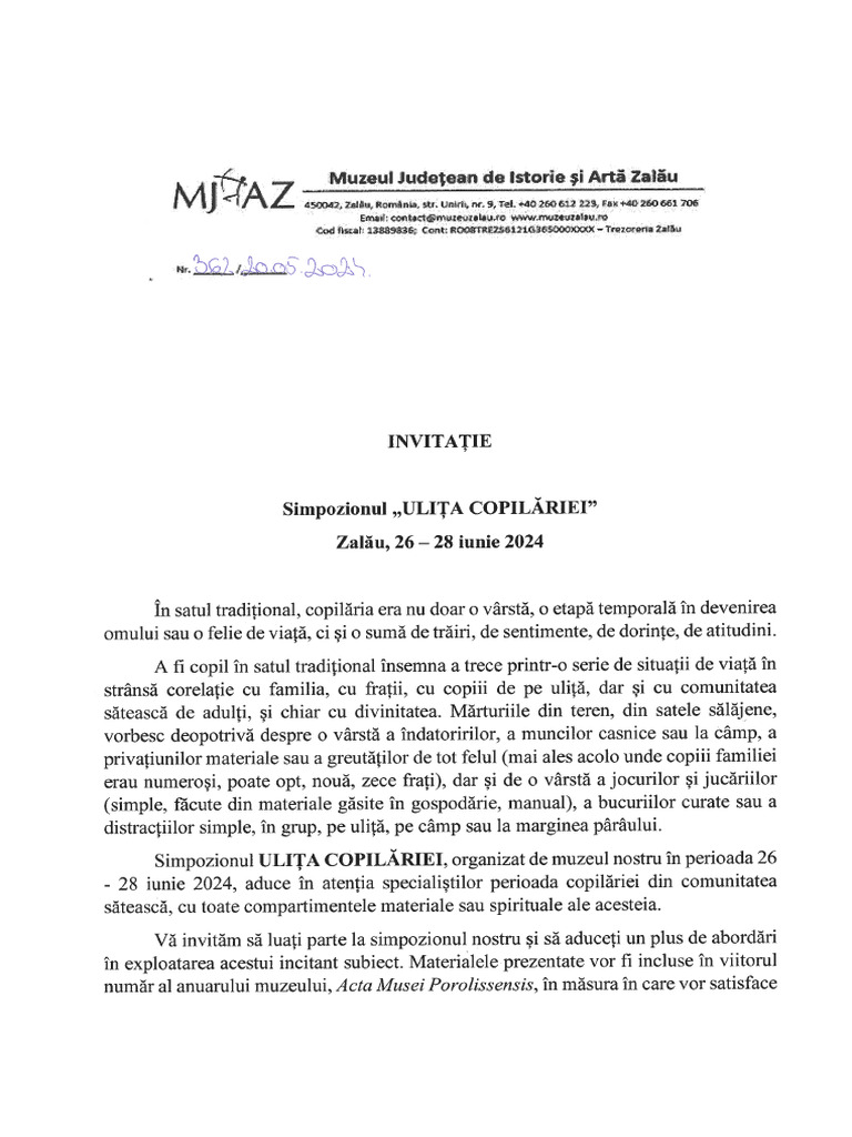 Invitatie Simp Copilarie | PDF