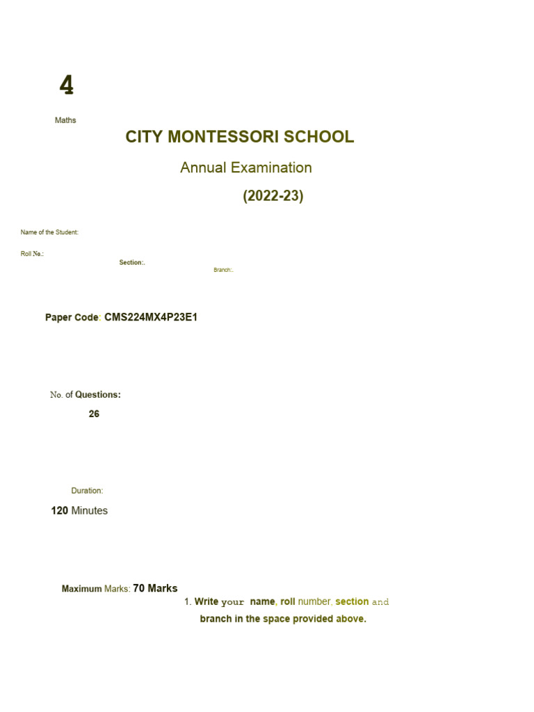 Final Maths 22 23 Pdf Triangle Area