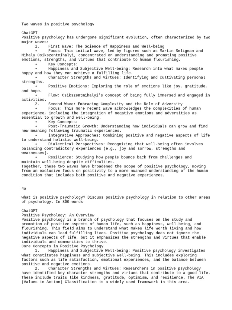 Applied positive psychology | PDF | Positive Psychology | Emotions