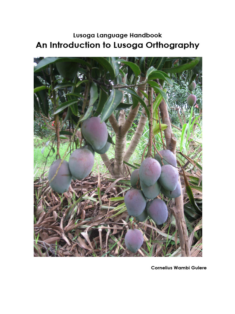 Lusoga Language Handbook | PDF | Linguistics