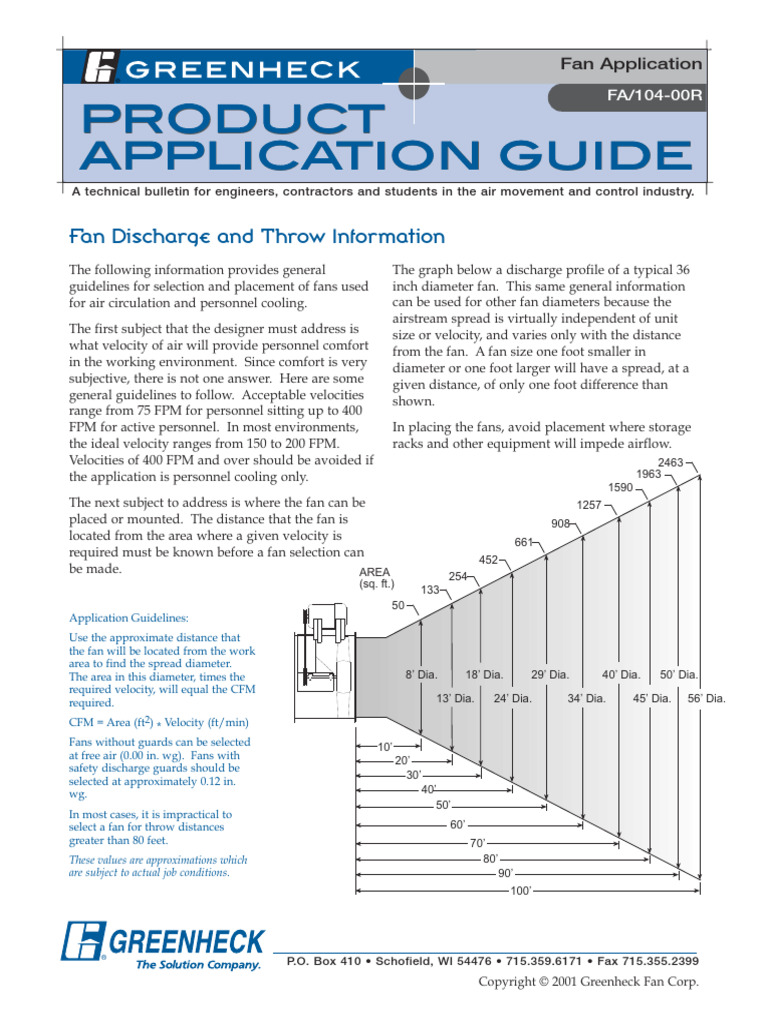 Fan Discharge | PDF | Manufactured Goods | Mechanical Engineering