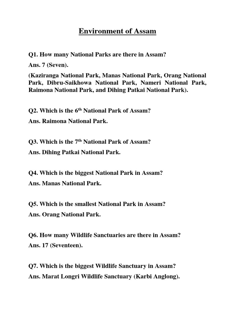 Assam Environment | PDF | Earth Sciences | Conservation Biology